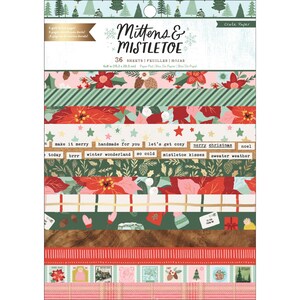 Crate Paper Mittens & Mistletoe 6 X 8 Paper Pad by American Crafts ...