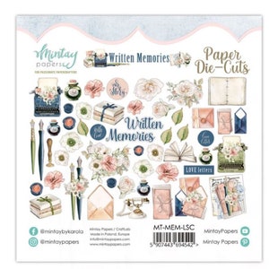 Mintay Written Memories Ephemera Die Cuts,embellishments ,craft ...