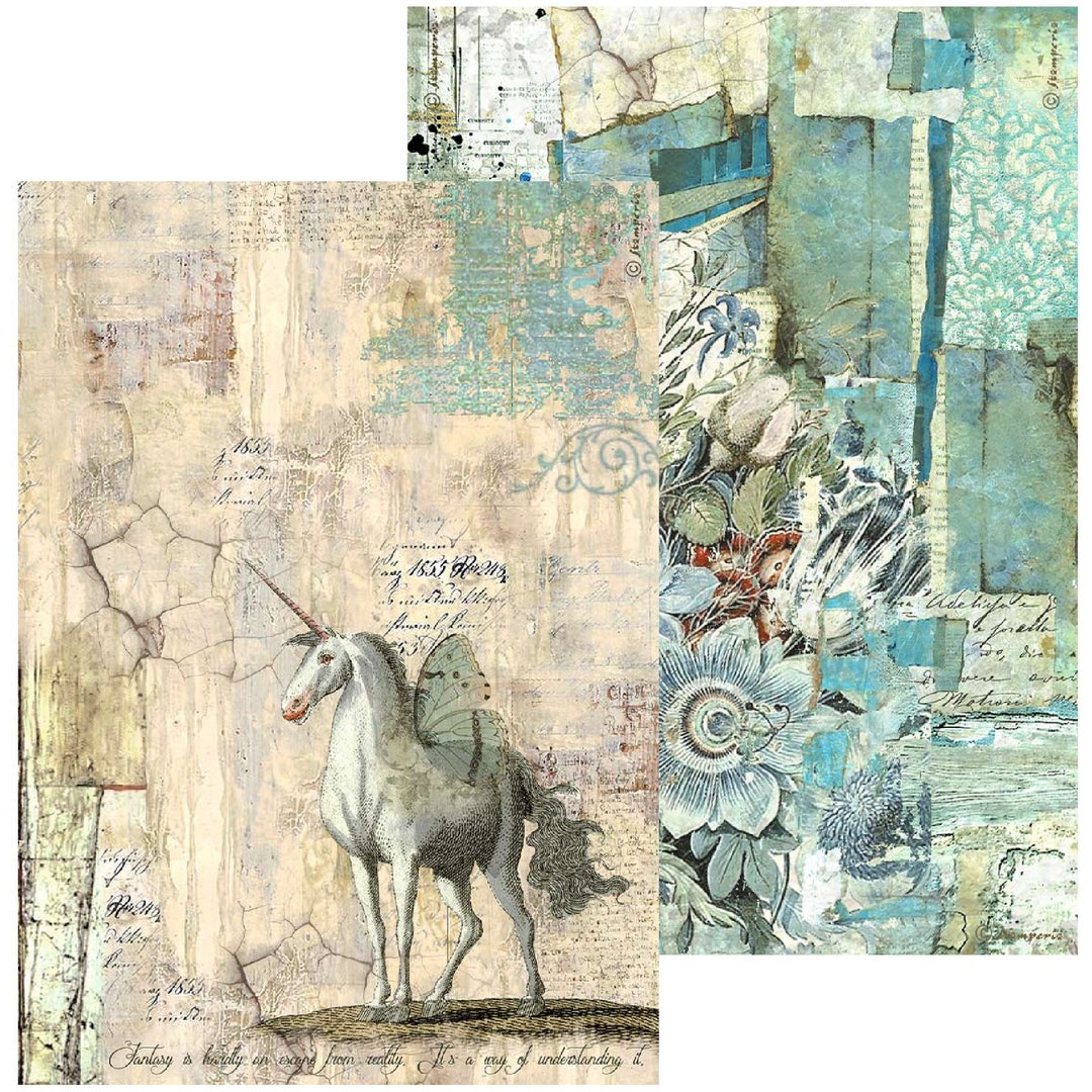 Stamperia Wonderland A4 Rice Paper,craft Supplies,card Making ...