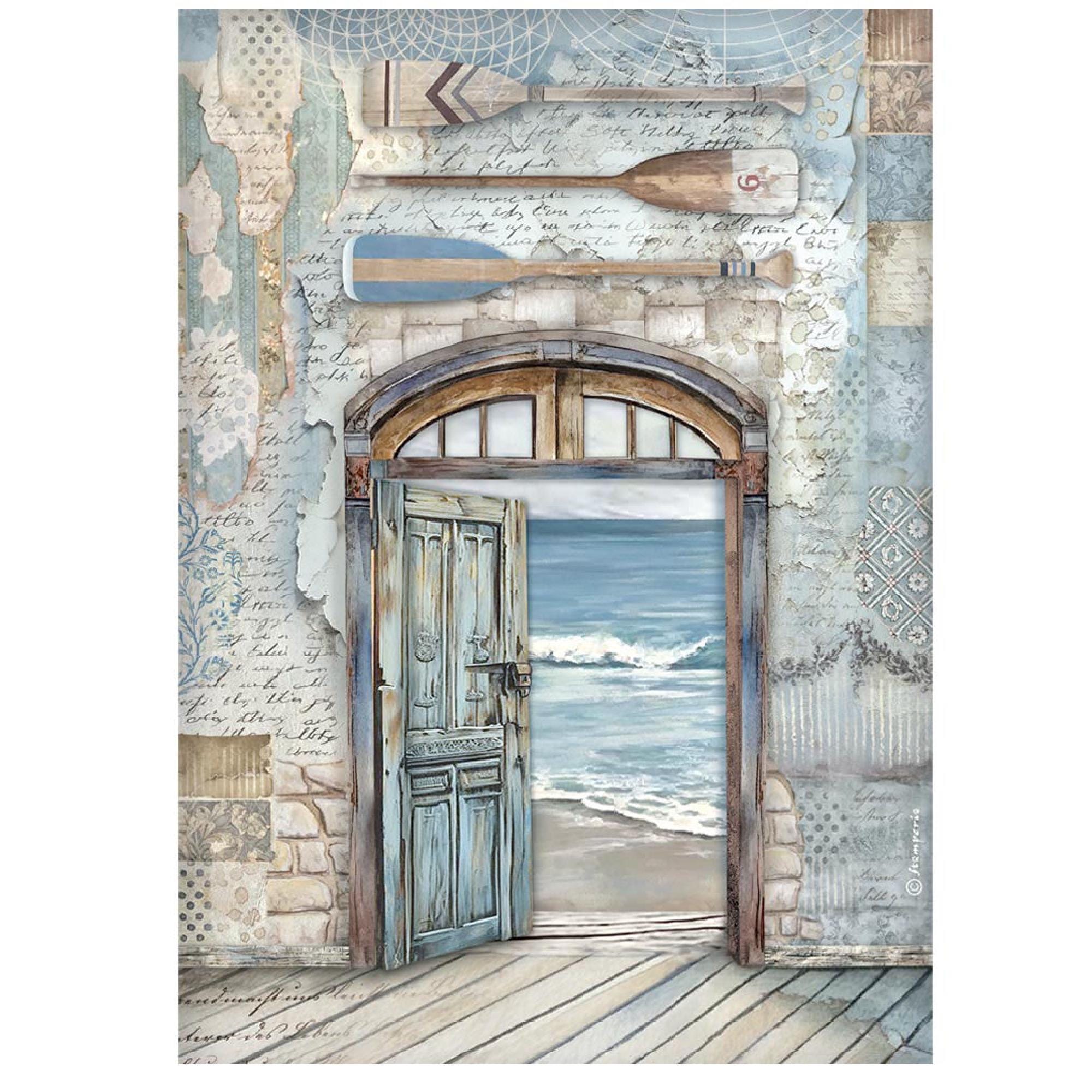 Stamperia Silent Sea A4 Rice Paper,craft Supplies,card Making ...