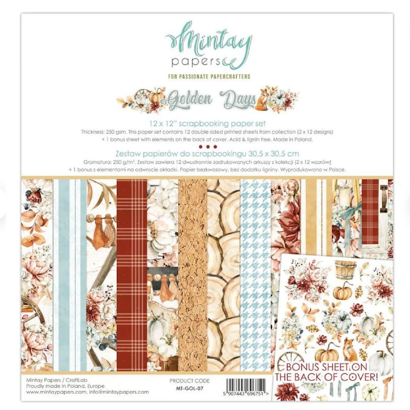 Scrapbook Paper Set - Etsy