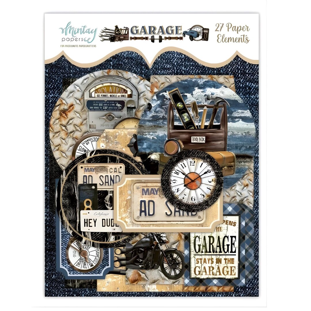 Mintay Garage Tags,card Making,craft Supplies,garage Tools Journal Tags ...