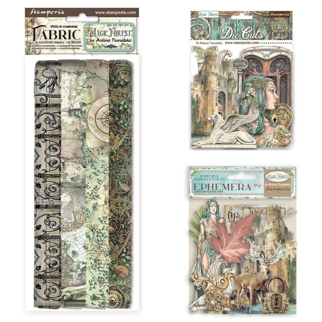 Stamperia Magic Forest Embellishments ,forest Ephemera Die Cuts,magic ...