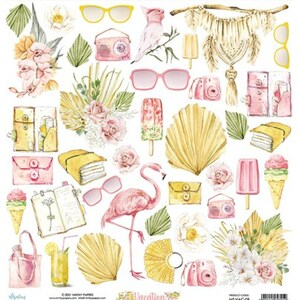 Mintay Vacation 12" X 12" Scrapbooking Paper Set,tropical,birds,card ...