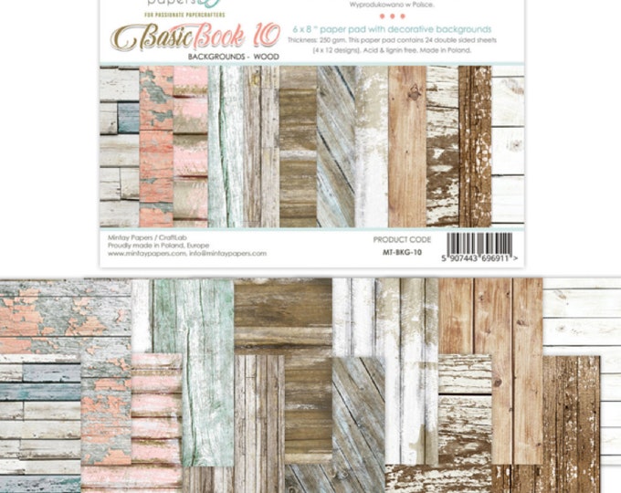 Mintay Basic Book 11 Background 6 X 8 Bokeh ,cardstock,card Making ...