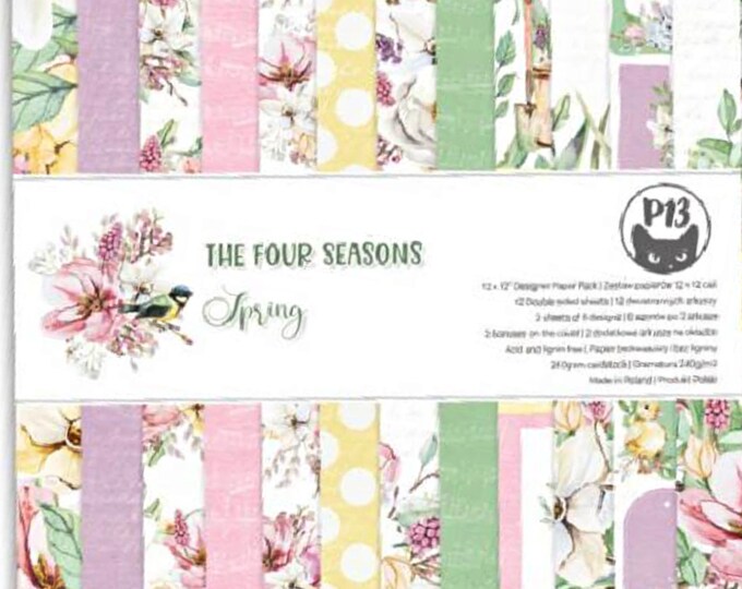 P13 the Four Season Spring 12"x 12" Scrapbooking Paper Pack,double Side ...