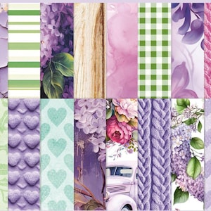 Mintay Lilac Garden 6" X 8" Paper Pad,card Making,craft Supplies,lilac ...