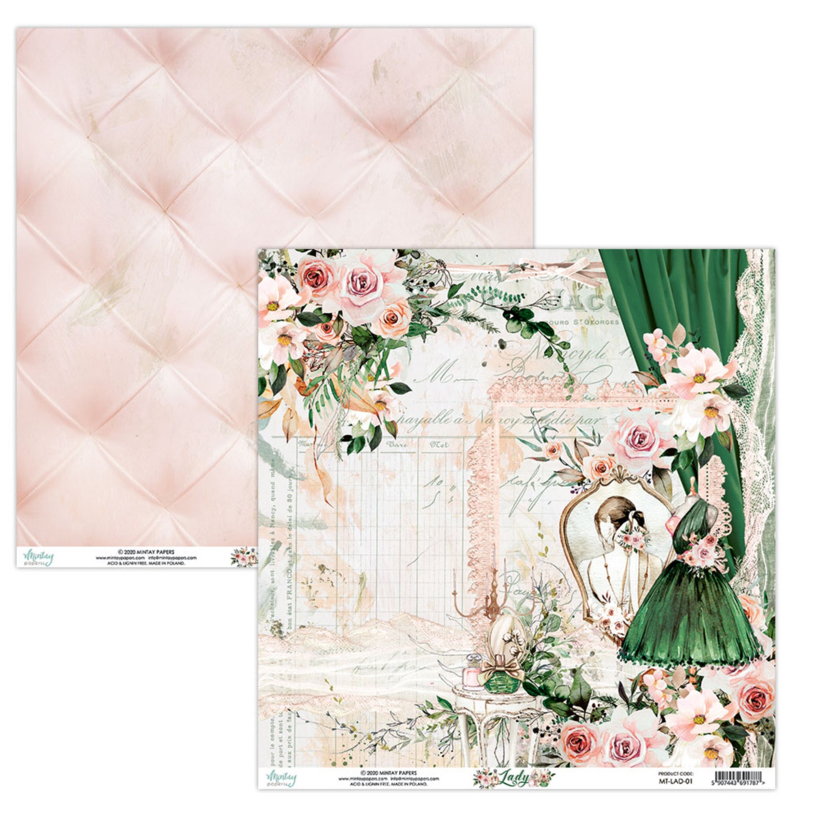 Mintay Lady 6 X 6 Paper Pad,elegant,laces,romantic,fashion,card Making ...