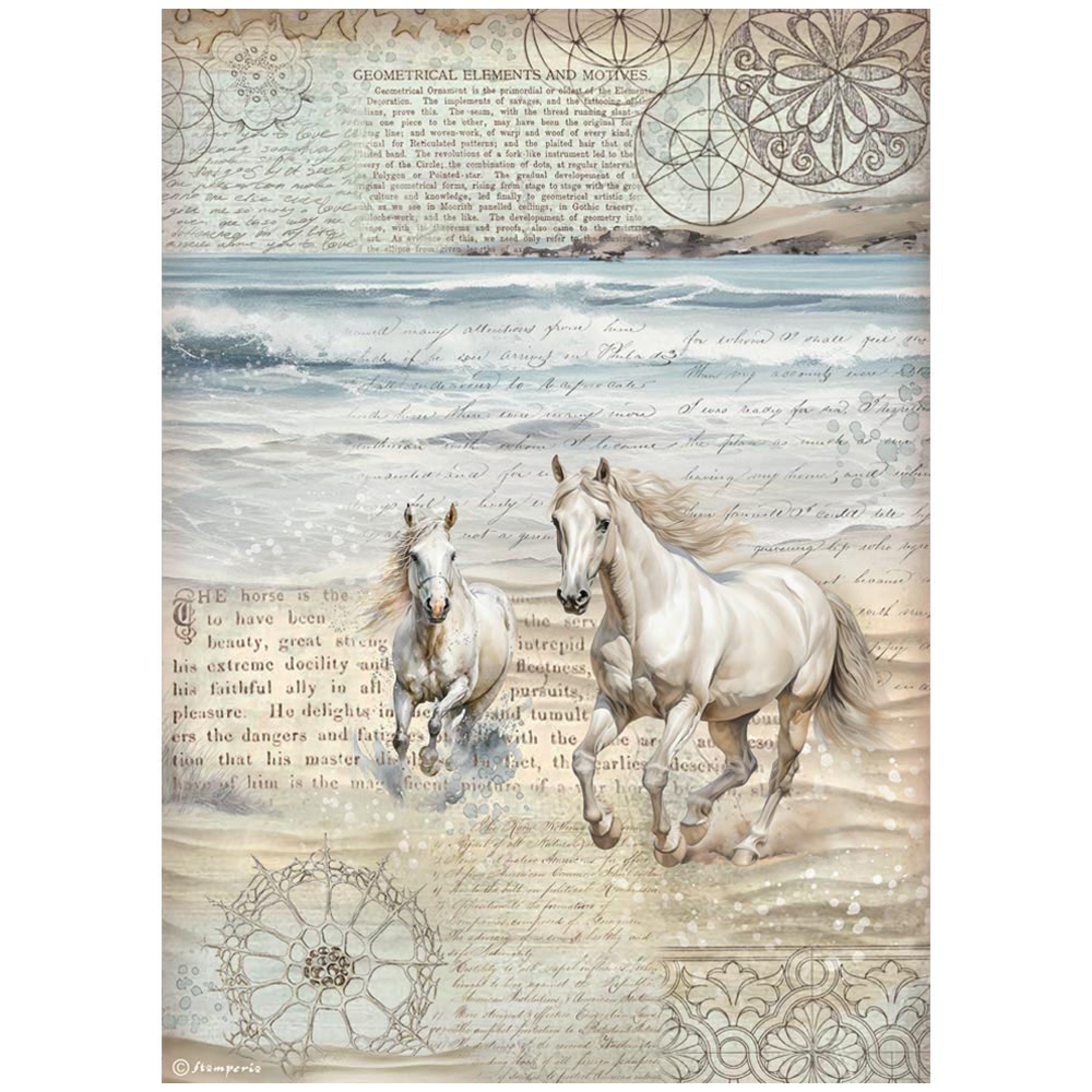 Stamperia Silent Sea A4 Rice Paper,craft Supplies,card Making ...