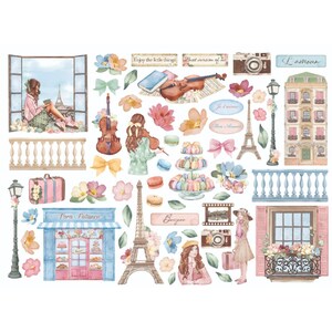 Stamperia Create Happiness Oh La La Ephemera,die Cuts,crafts Supplies ...