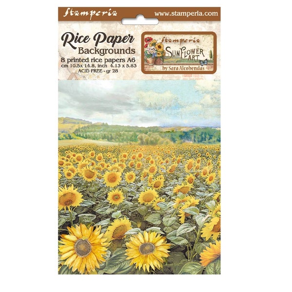 Sunflower Decoupage Rice Paper - Etsy