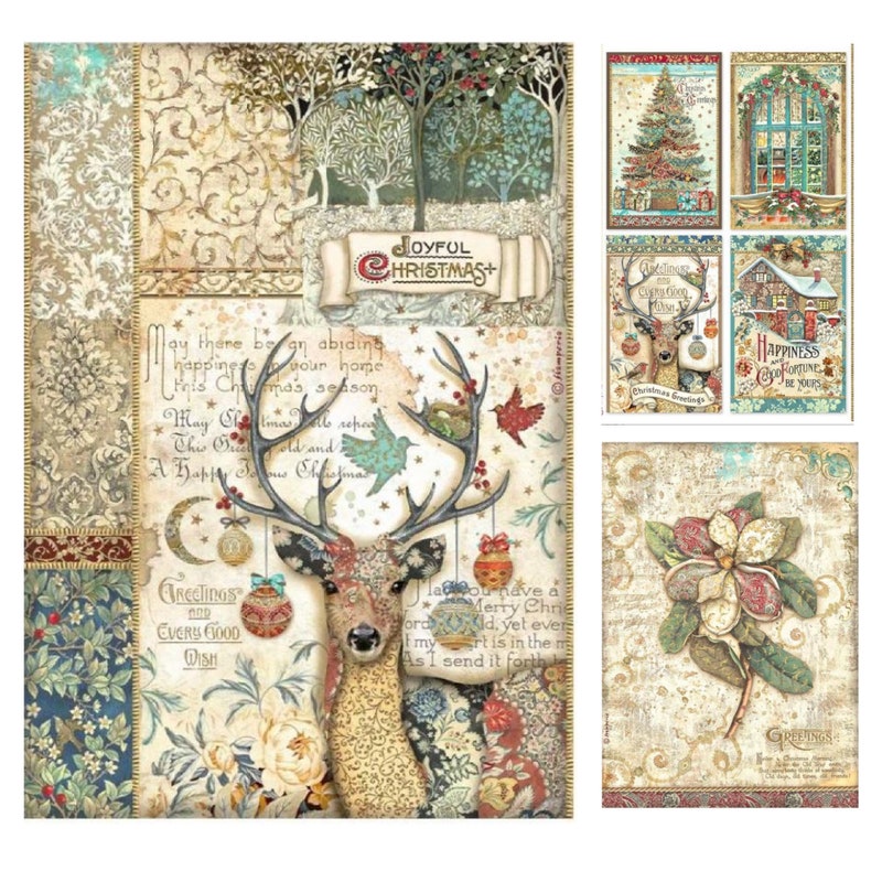Christmas Decoupage Paper - Etsy
