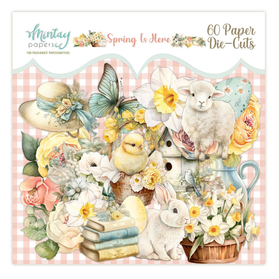 Mintay Spring is Here Ephemera,card Making,craft Supplies,easter,spring ...