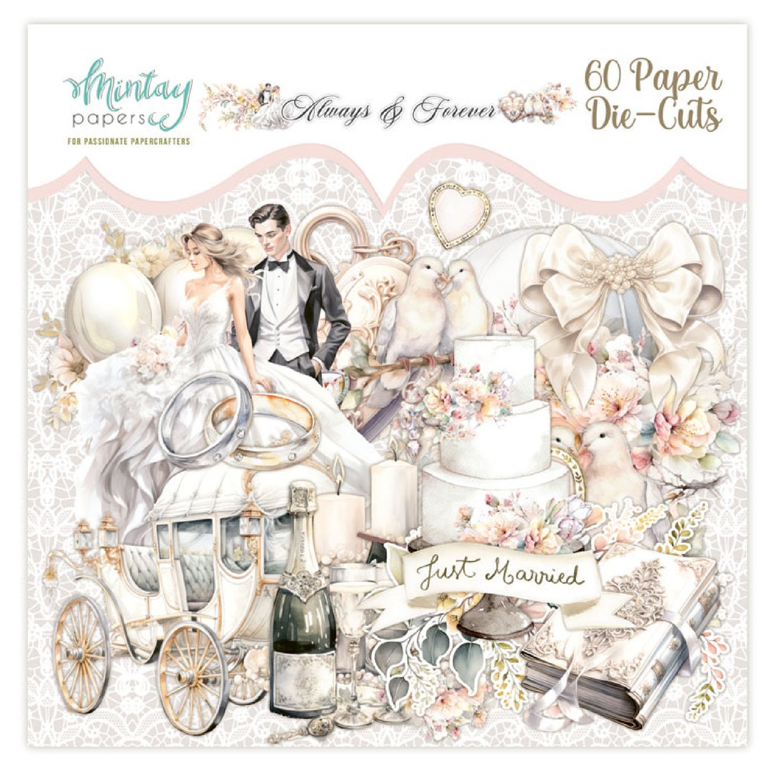 Mintay Always & Forever Ephemera ,card Making,craft Supplies,wedding ...