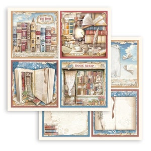 Stamperia Vintage Library 12" X 12" Scrapbooking Paper Pad,papercrafts ...
