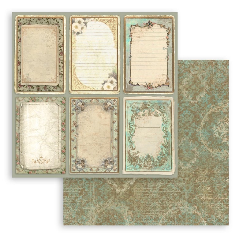 Stamperia Precious 8" X 8" Paper Pad 10 Pc Double Side ,craft Supplies ...