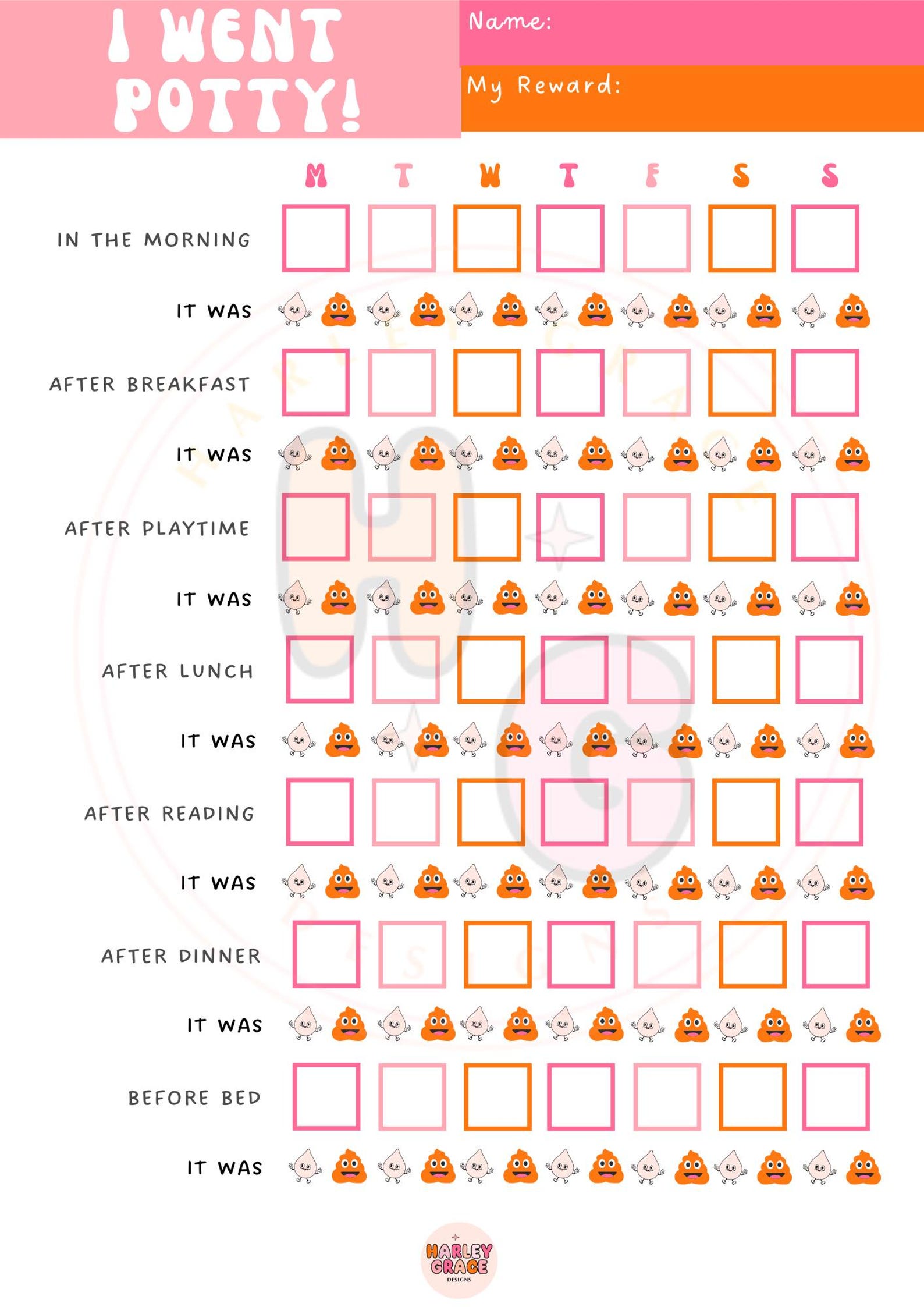 Potty Training Tracker, Potty Training Help, Potty Training Journal ...