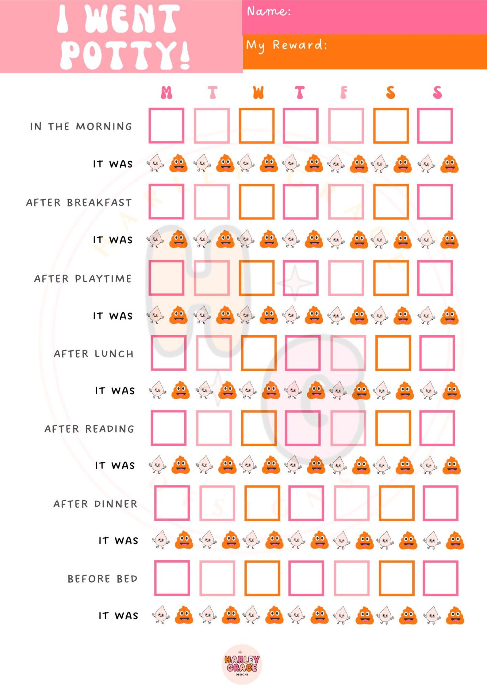 Digital Potty Training Tracker, Potty Training Help, Potty Training ...