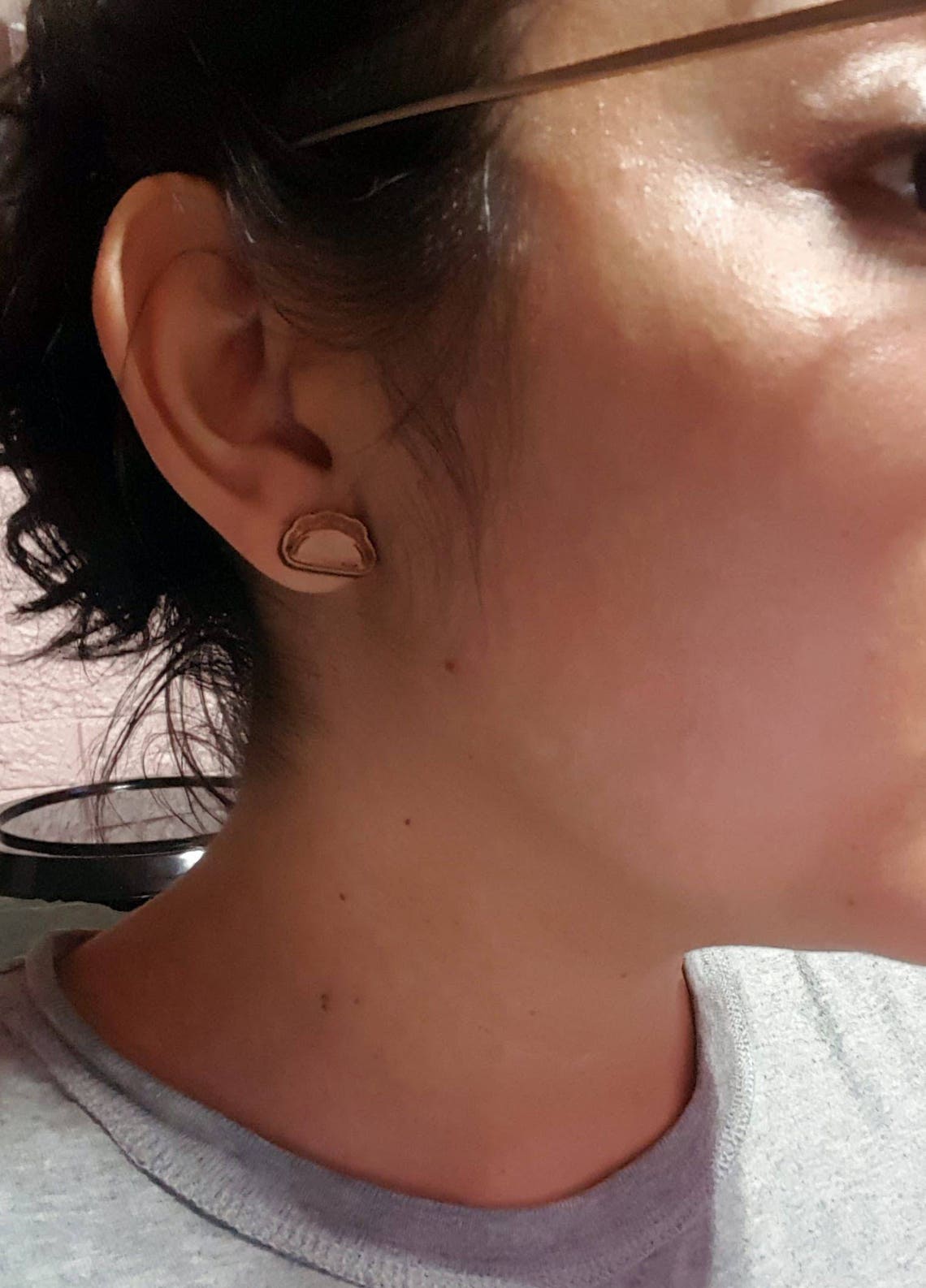 Tacos Earrings Wooden Taco Earrings Tiny Tacos | Etsy