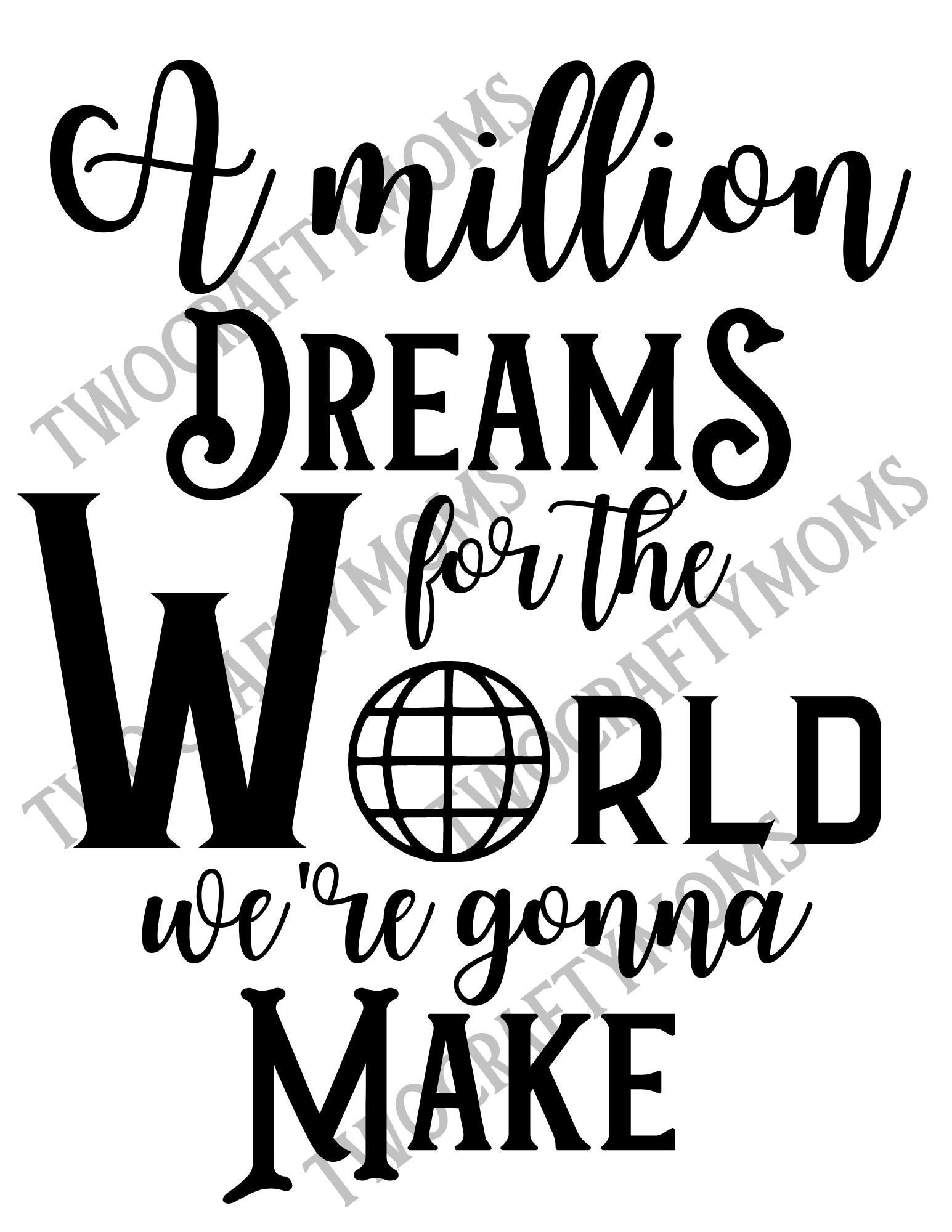 A Million Dreams - SVG/PNG Digital Download - Etsy