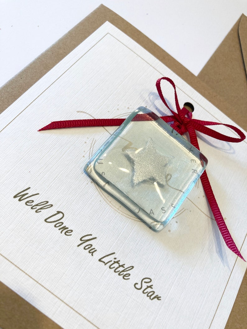 CUSTOMISE YOUR CARD. Any Saying You Like. Card & Fused Glass - Etsy