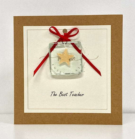 The Best Teacher. Teacher Card With Removable Star Keepsake. - Etsy