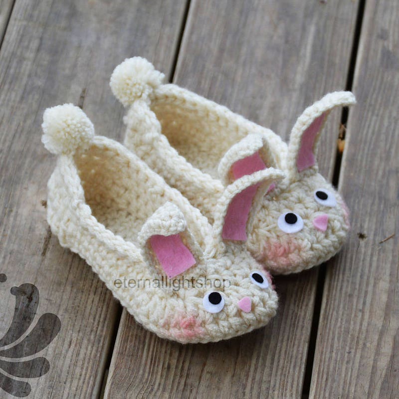 Rabbit Slippers - Etsy