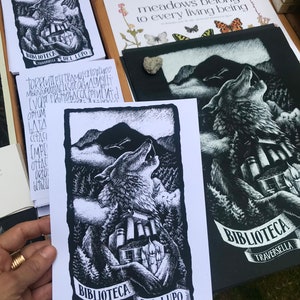 Hand Pulled Print / 5,8" X 8,3" / BLACK ON WHITE / by Rocco Lombardi ...