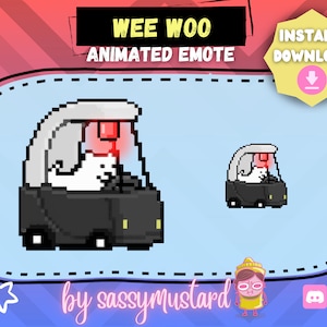 Twitch & Discord Spinning WEE WOO Emote - Etsy