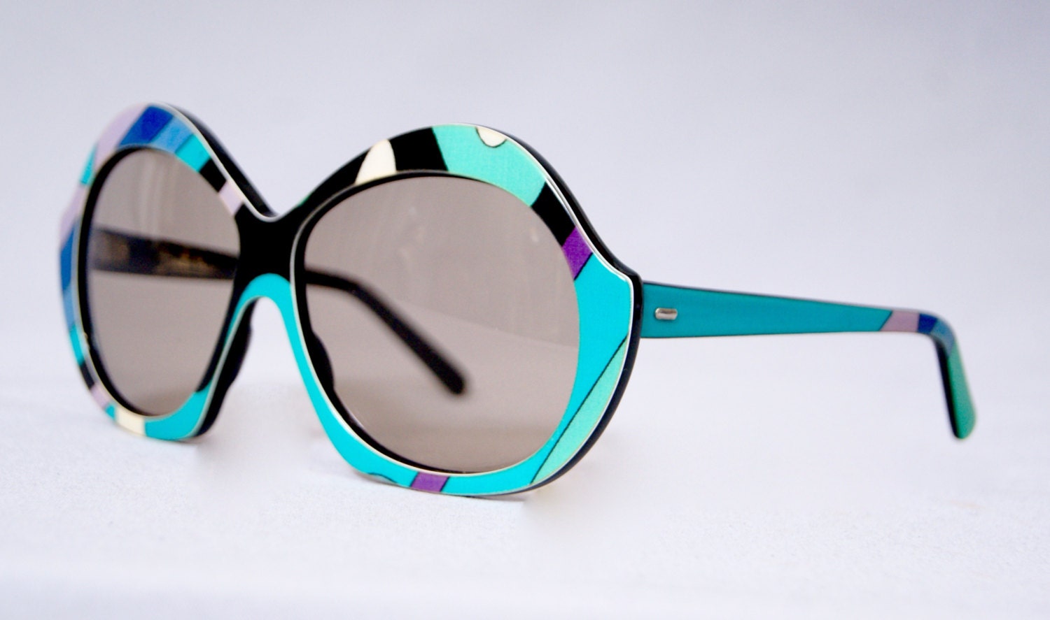 EMILIO PUCCI Original 1960s Cats Eye Design Torquoise Sunglasses - Etsy