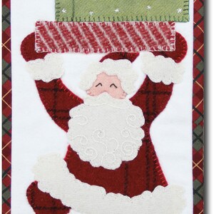 P167 Vintage Santa Wall Hanging Instant PDF Sewing Pattern Download by ...