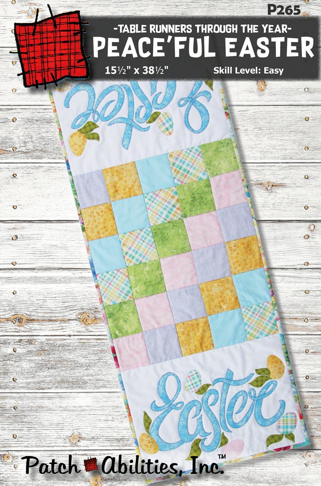 P265 Peaceful Easter Table Runner Instant PDF Digital Download Sewing ...