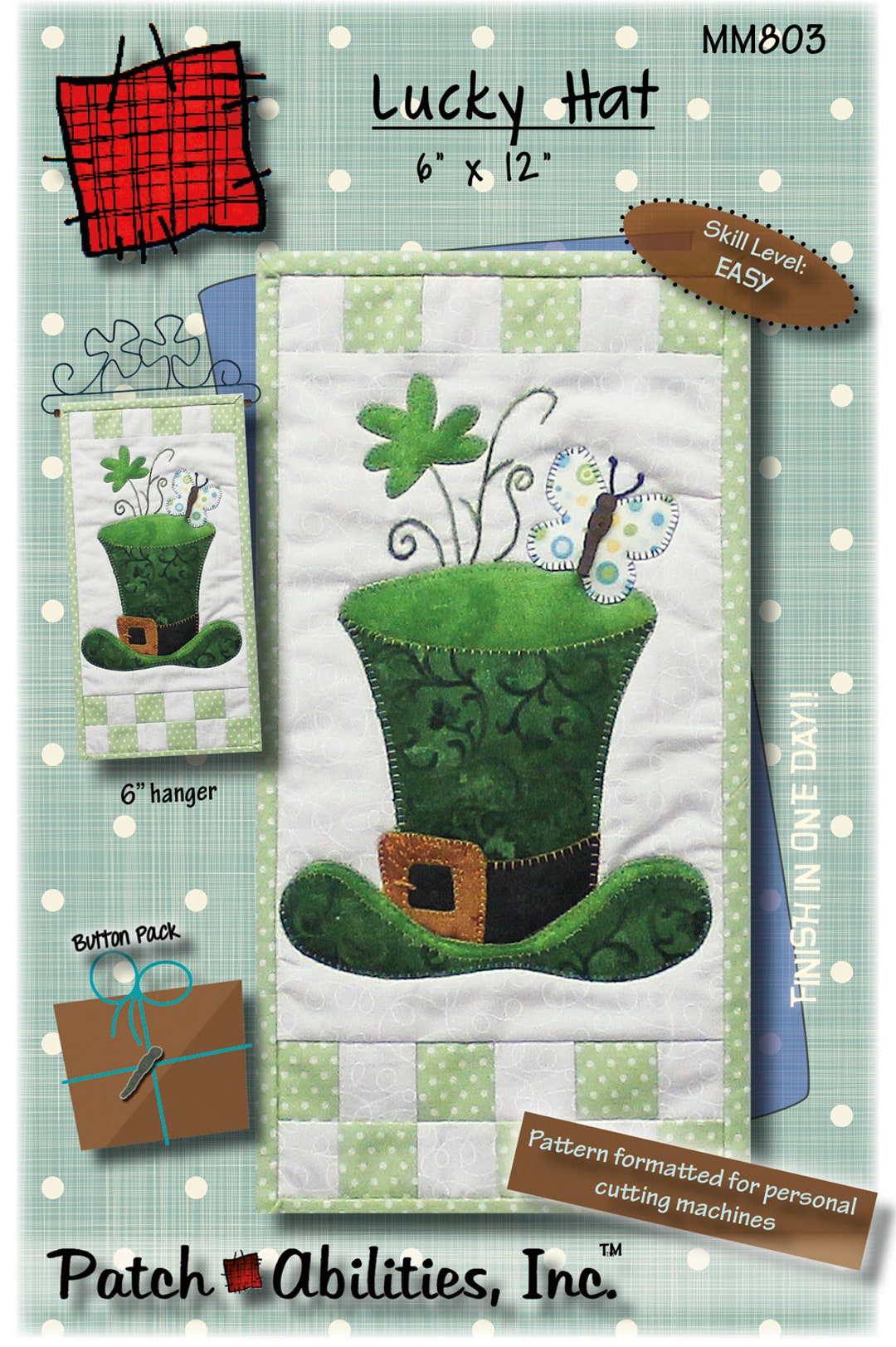 MM803 Lucky Hat Wall Hanging Instant PDF Sewing Pattern Download by ...