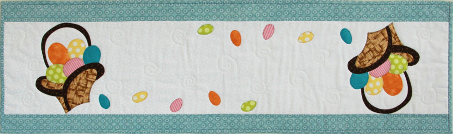 MM904 Bunny Basket Table Runner Instant PDF Sewing Pattern Download by ...