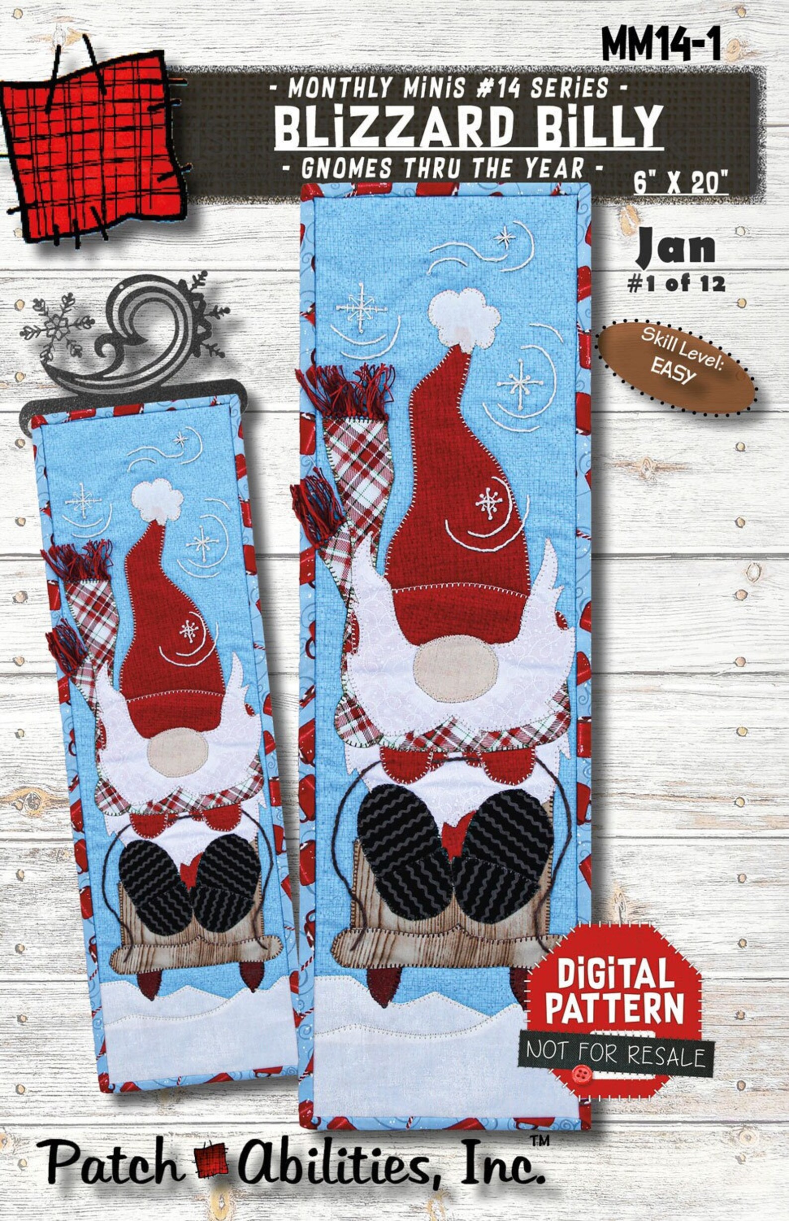 MM14-1 Blizzard Billy Jan Wall Hanging Instant PDF Download Monthly ...