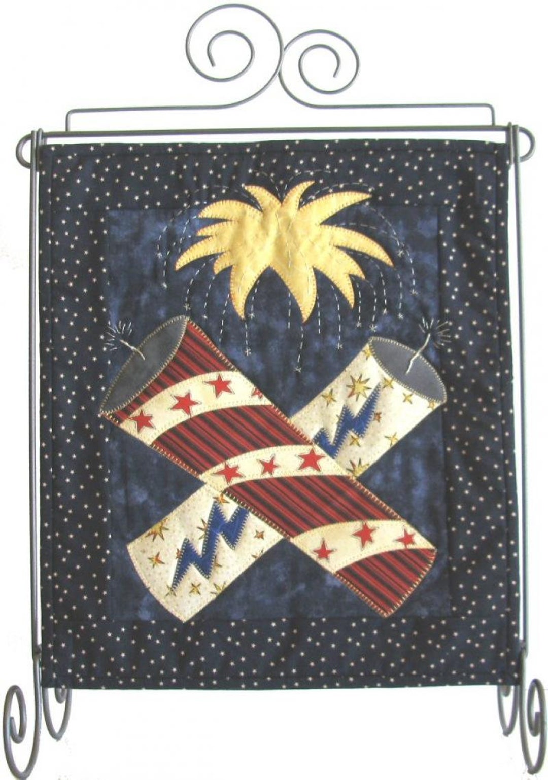 P137 Firecrackers and Fireworks Wall Hanging Instant PDF Sewing Pattern ...