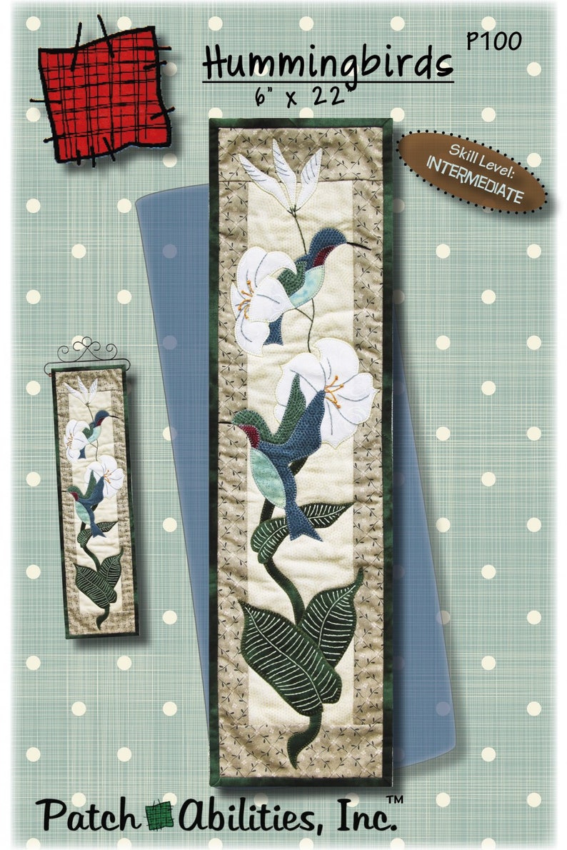 P100 Hummingbirds Instant PDF Sewing Pattern Download by Patch ...