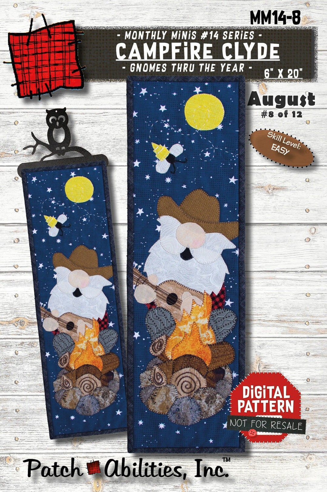 MM14-8 Campfire Clyde Aug Wall Hanging Instant PDF Download Monthly ...