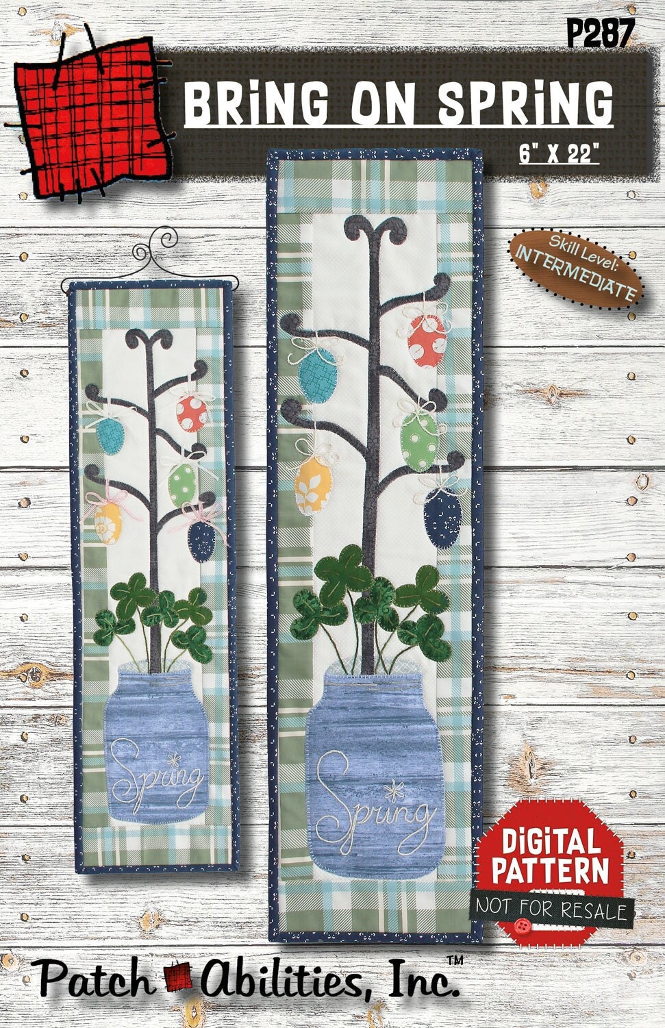 P287 Bring on Spring Wall Hanging Instant PDF Sewing Pattern Download ...