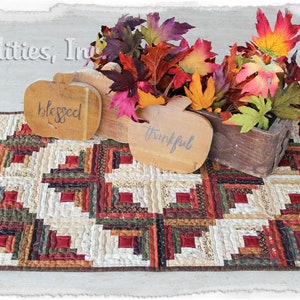 P166 Pumpkin Spice Table Runner Instant PDF Digital Download Sewing ...