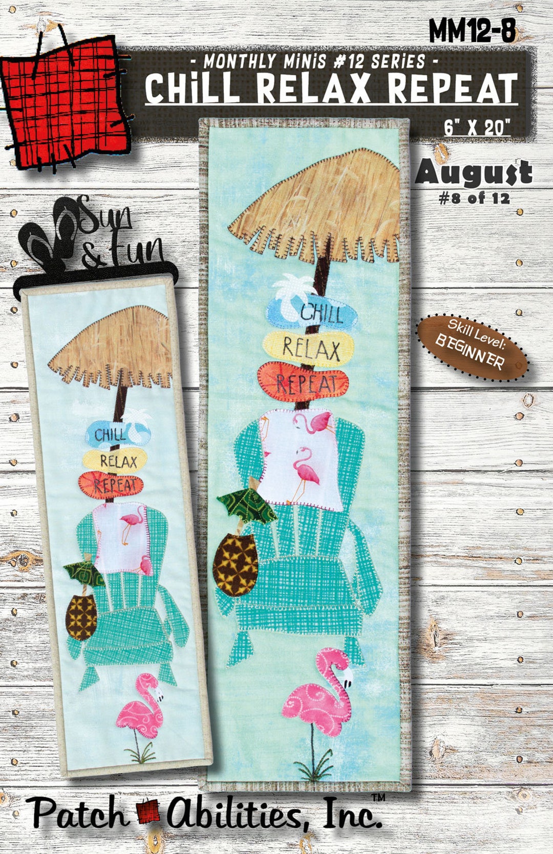 MM12-8 August Monthly Mini's A BOM Series 2022 Mystery Project Wall ...