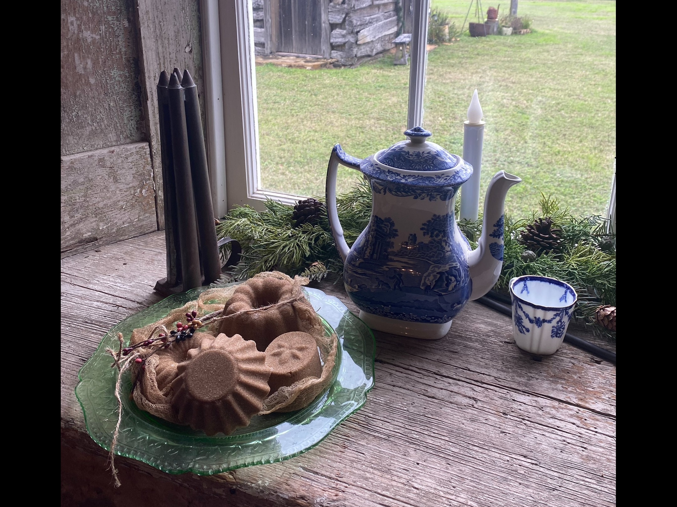 Pantry Sugar Plum Cakes Primitive Christmas Rustic Country Colonial ...