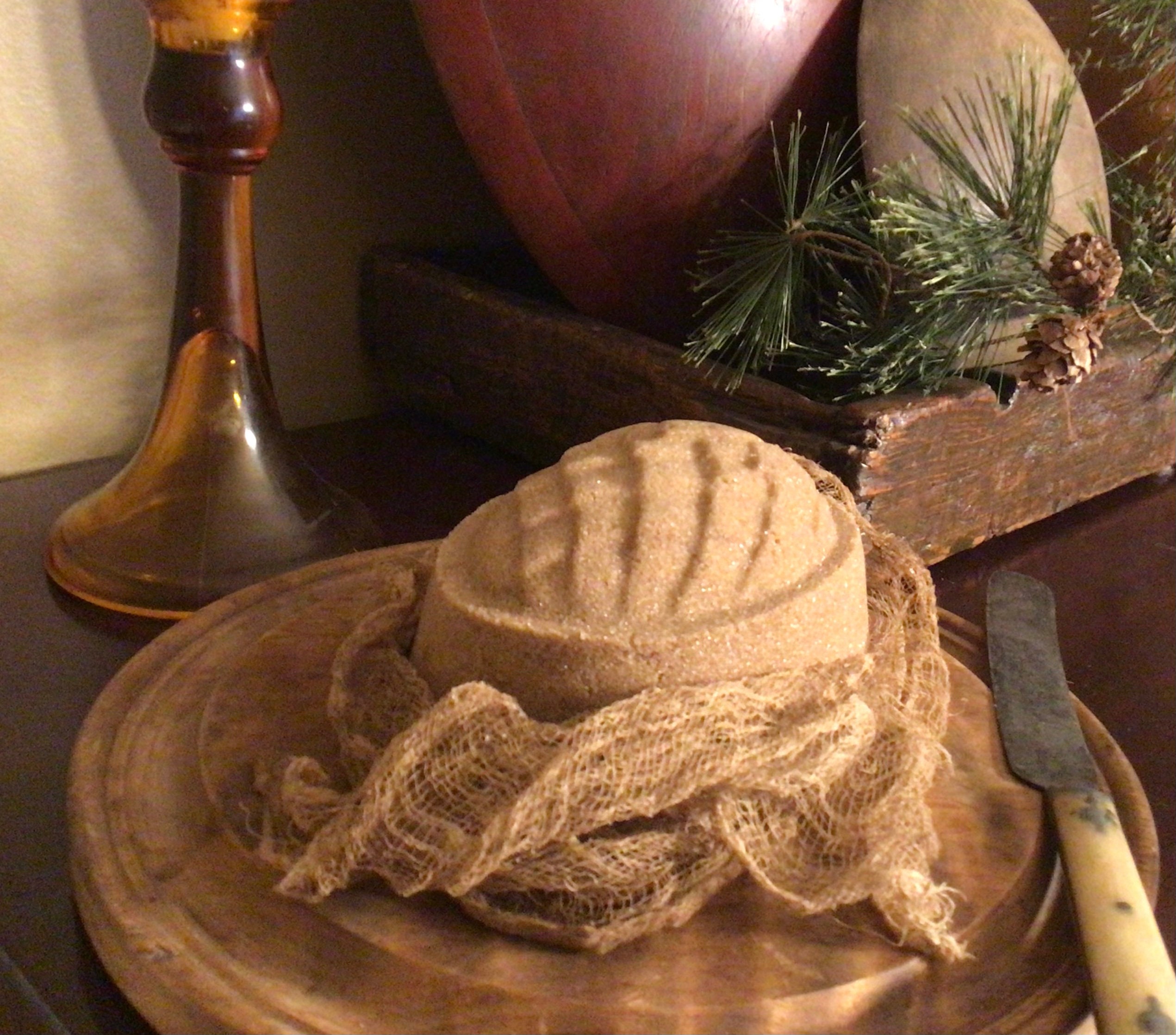 Primitive Pineapple Early Colonial Pantry Cake Antique Farmhouse ...