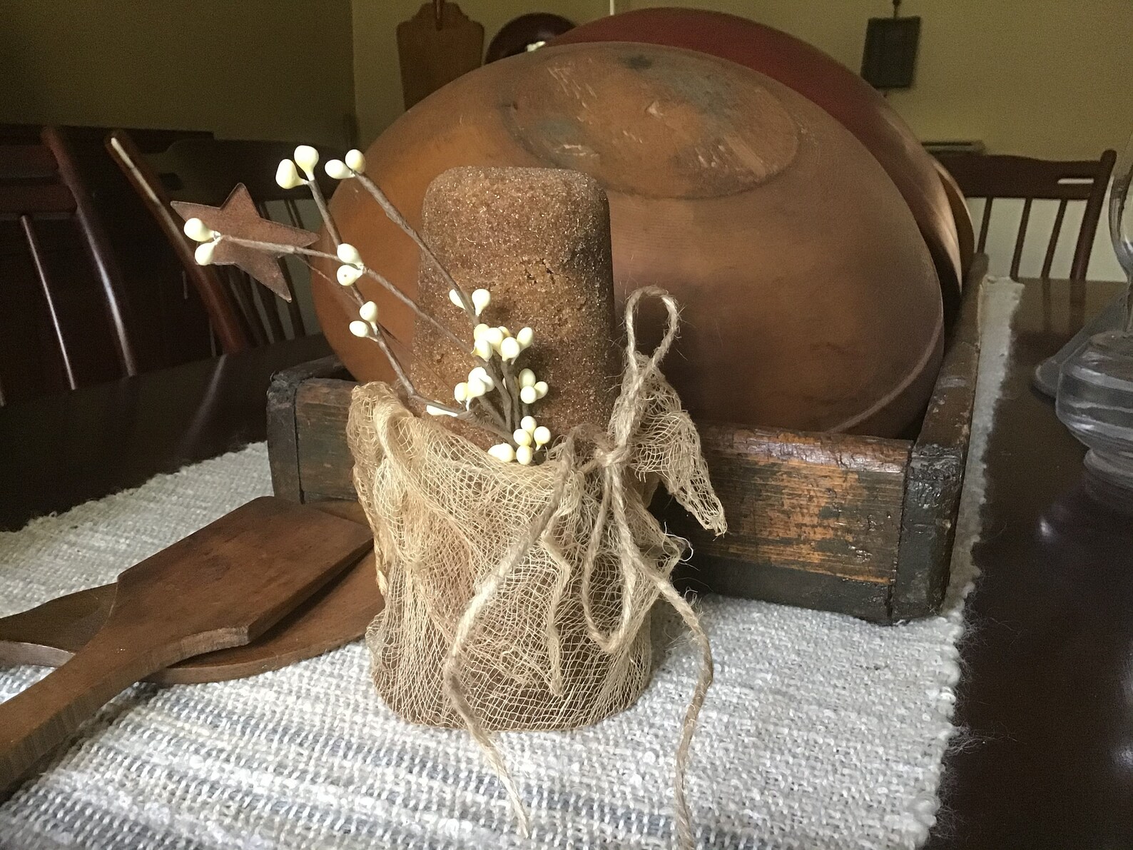 Tall Early Pantry Colonial Sugar Cone Christmas Handmade Primitive ...