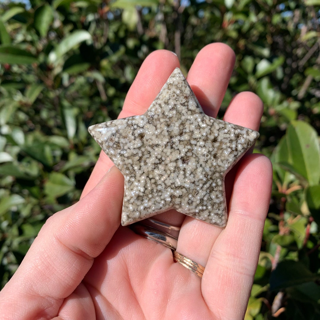 Ocean Jasper Star Stone, Polished Gemstone SALE - Etsy