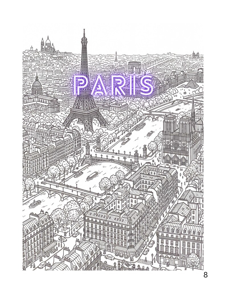 Colouring Book - Colouring Around the World - Etsy