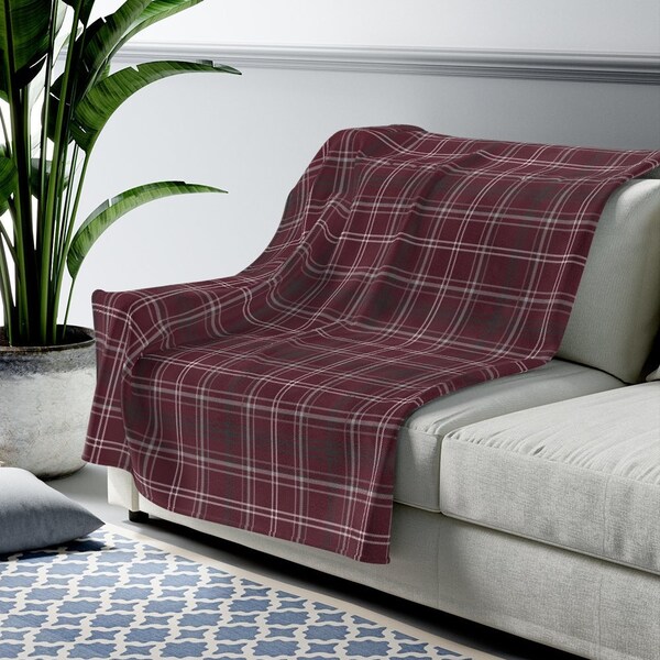 Maroon Plaid - Etsy
