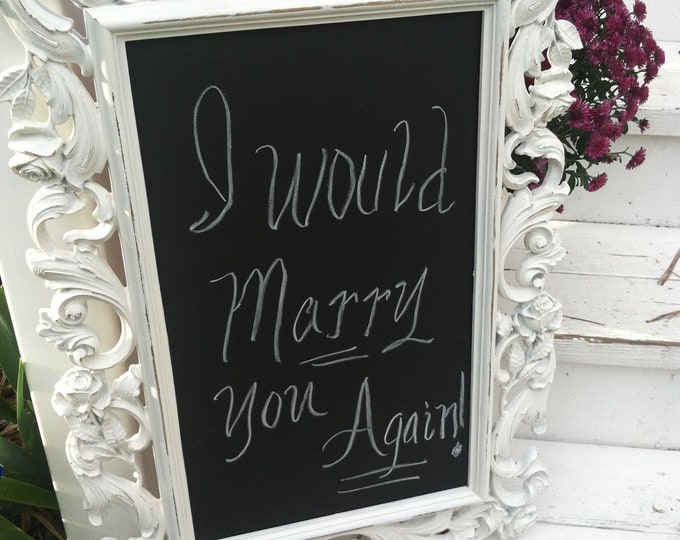 Shabby Chic Wedding Chalkboard Outstanding Looking Shipping IS NOT ...