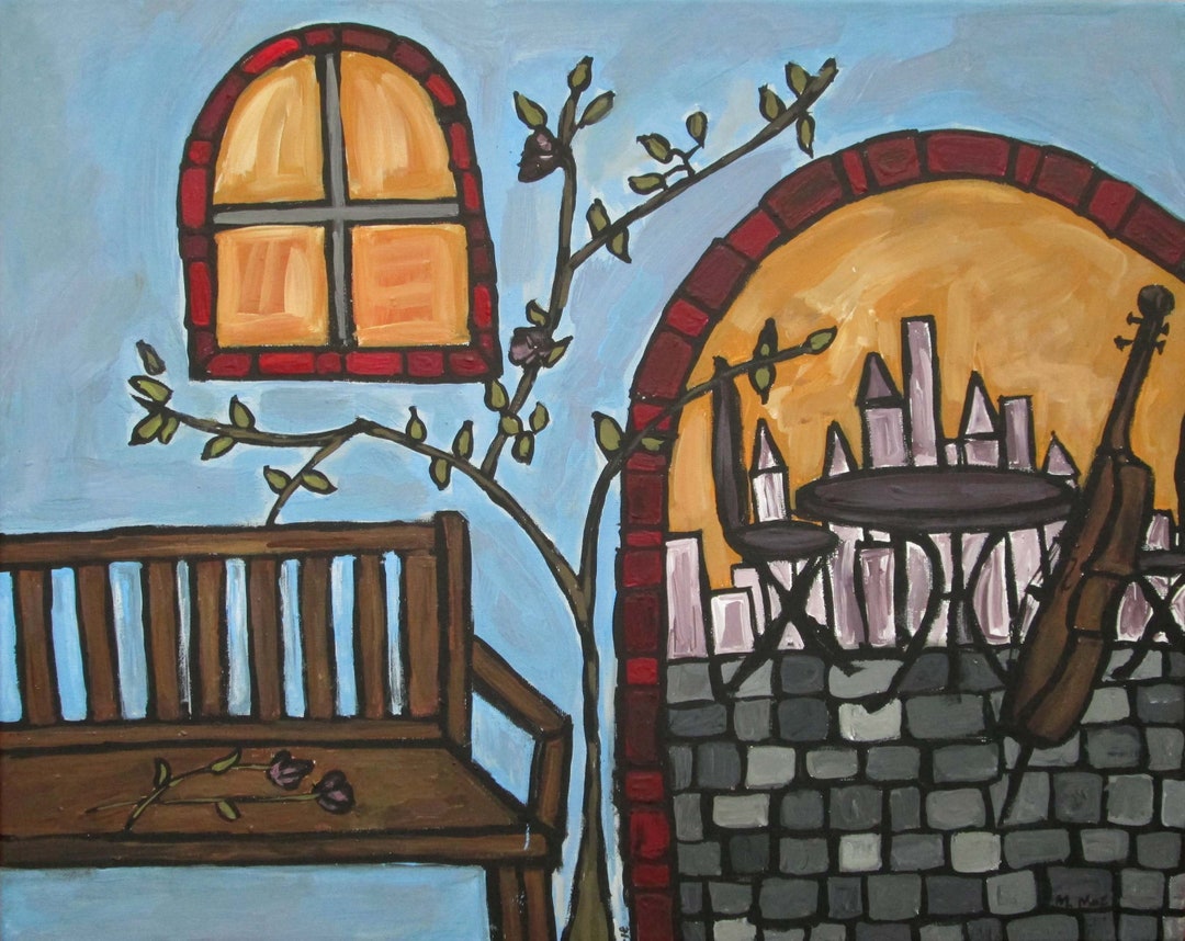 Original Cello Acrylic Painting: Music Themed Wall Art (16x20 Inches ...
