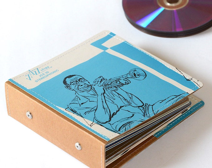 18 CD Wallet/ CD Holder Book Handmade From Upcycled Album Cover, CD ...